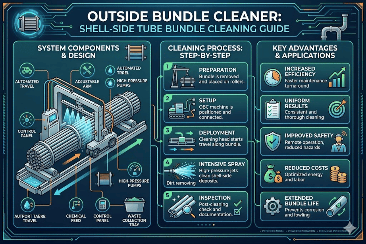Outside Bundle Cleaner: Shell Side Tube Bundle Cleaning - BOSHIYA